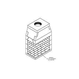 CUSTOM ISOKERN STANDARD FIREBOX 36" CORNER LEFT