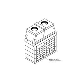 CUSTOM ISOKERN MAGNUM FIREBOX 48" SEE-THRU